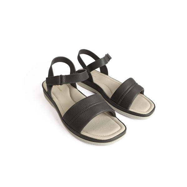 Bata Comfit Women Dark Grey Sandal – BATA (MYANMAR)
