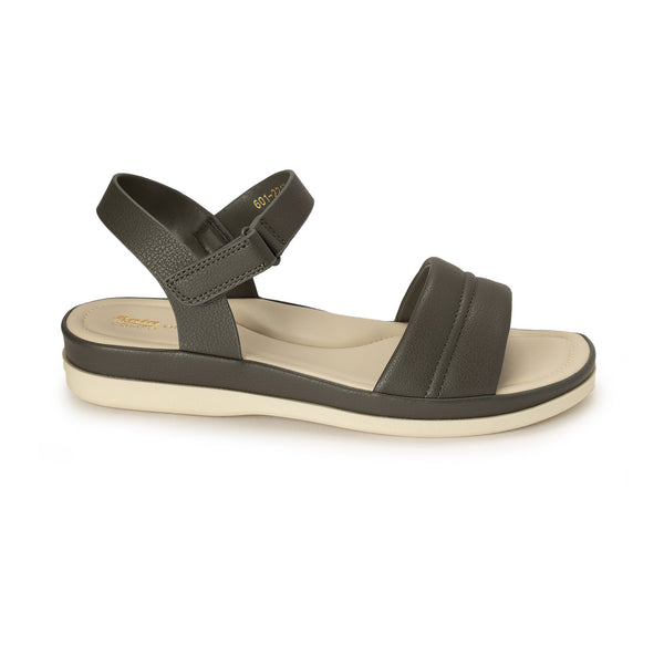 Bata Comfit Women Dark Grey Sandal – BATA (MYANMAR)