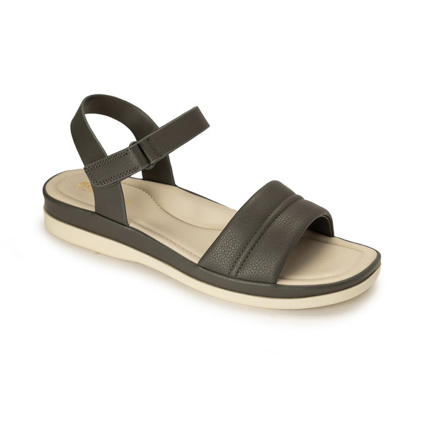 Bata Comfit Women Dark Grey Sandal – BATA (MYANMAR)