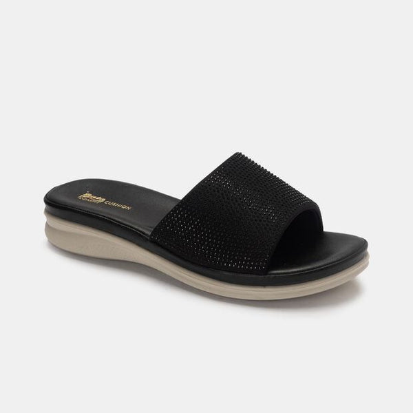 Bata Comfit Women Black Sandal – BATA (MYANMAR)